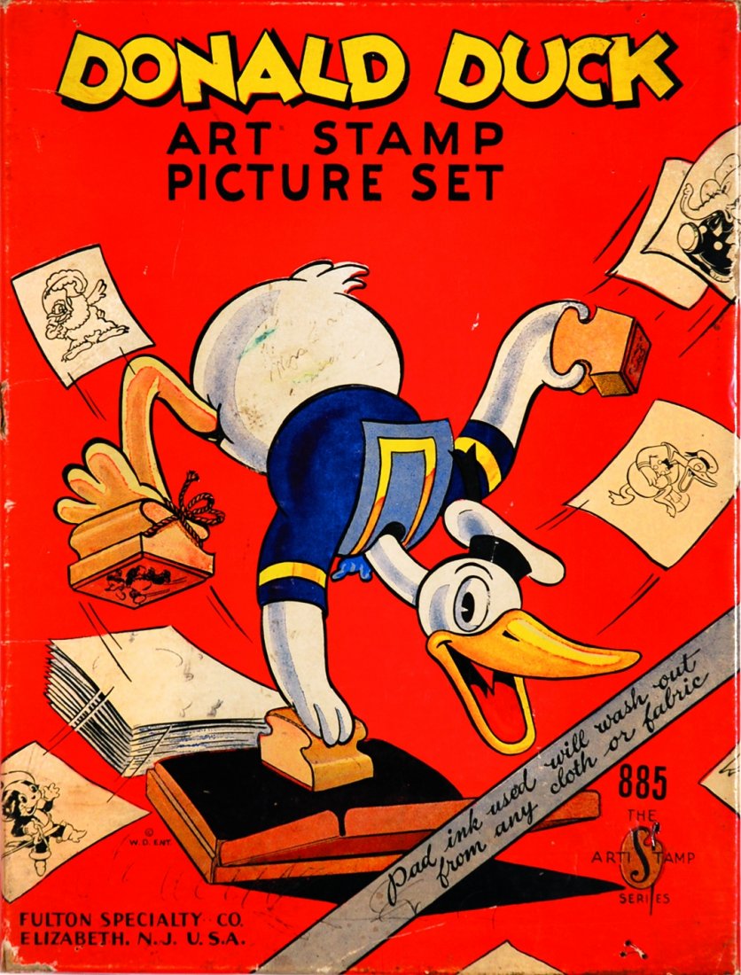 Donald Duck Art Stamp Picture Set