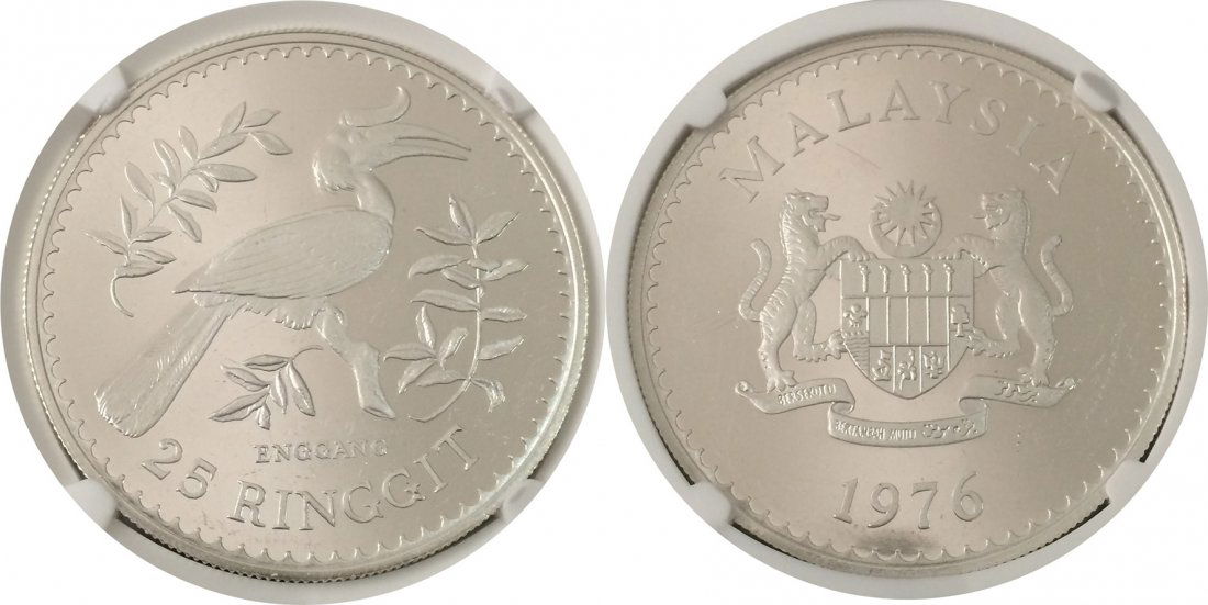 Malaysia 1976, 25 Ringgit silver coin