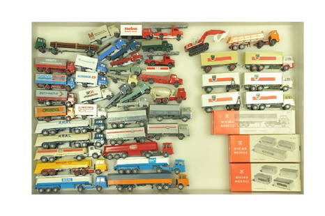 Konvolut 26 Container Lkw Der 70er/80er Jahre