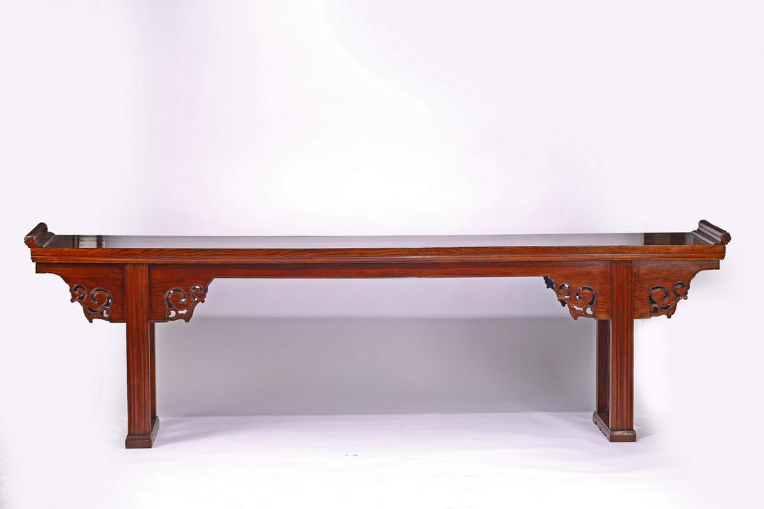 A Massive Chinese Wood Carved Altar Table