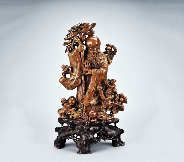 A SHOUSHAN CARVING OF SHOULAO GROUP - Sep 10, 2016 | California Asian ...