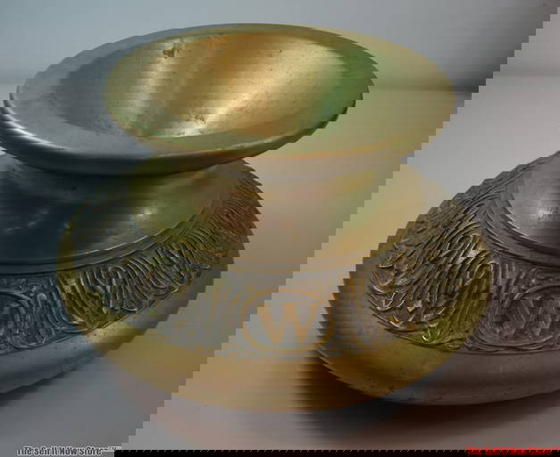 Antique Brass Spittoon Cuspidor, W Logo, Removed From Wisconsin State ...