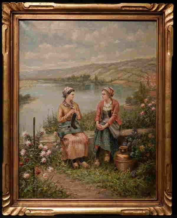 Country Scene Oil on Canvas by Nic Lenz - Feb 02, 2013 | The Sell It ...