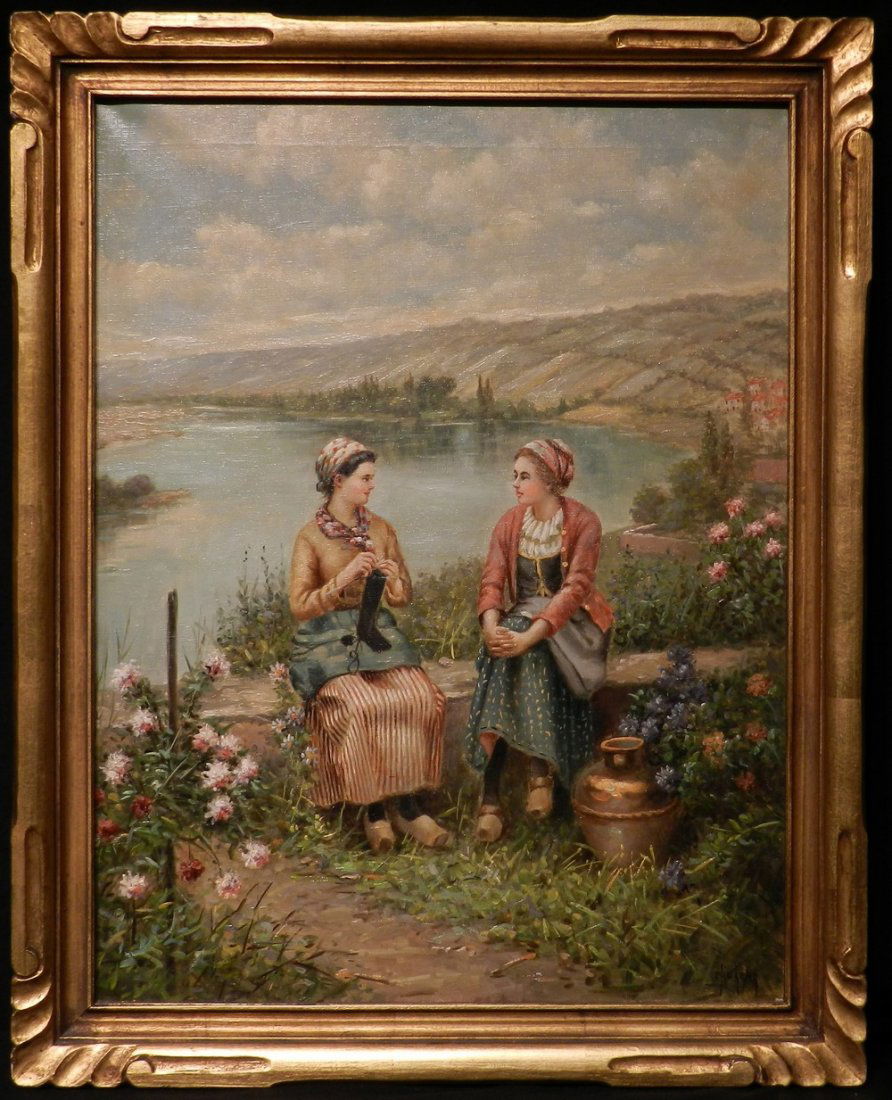 Country Scene Oil on Canvas by Nic Lenz - Feb 02, 2013 | The Sell It ...