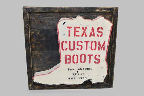 Antique Boot Trade Sign