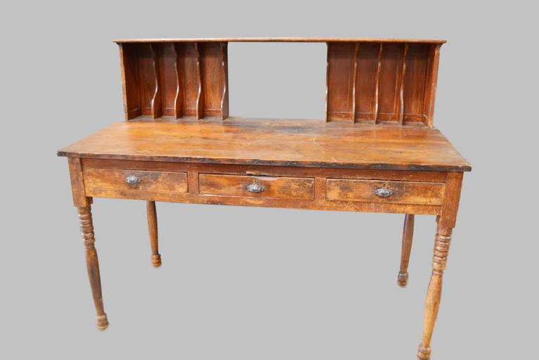 Railroad Work Desk 61 1/2"h, 73 1/2"l, 35 1/2"w