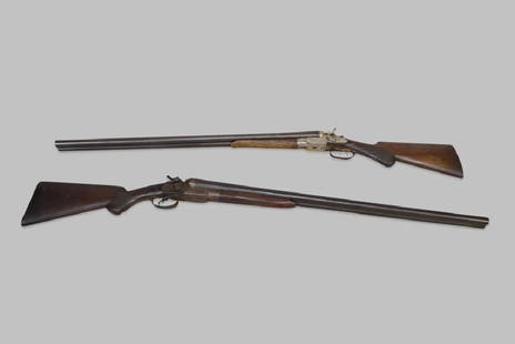 1860's Antique Double Barrel 12ga Shotgun