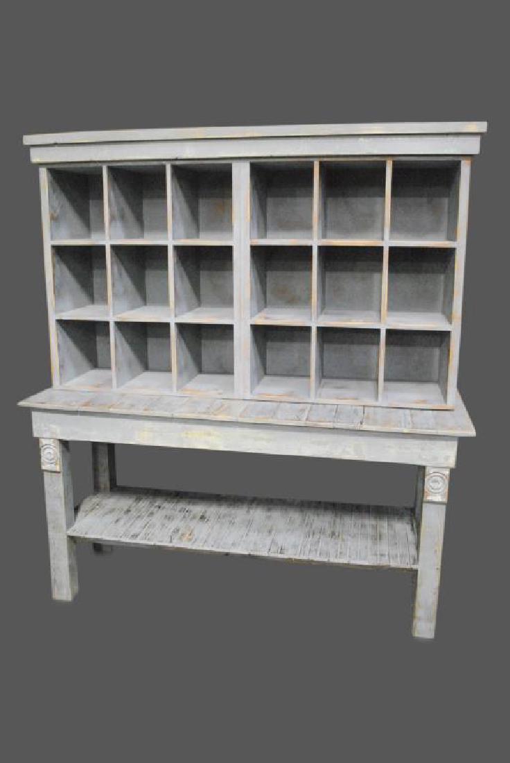 2-Piece Painted Store Cubby Display 80"H, 72"L,