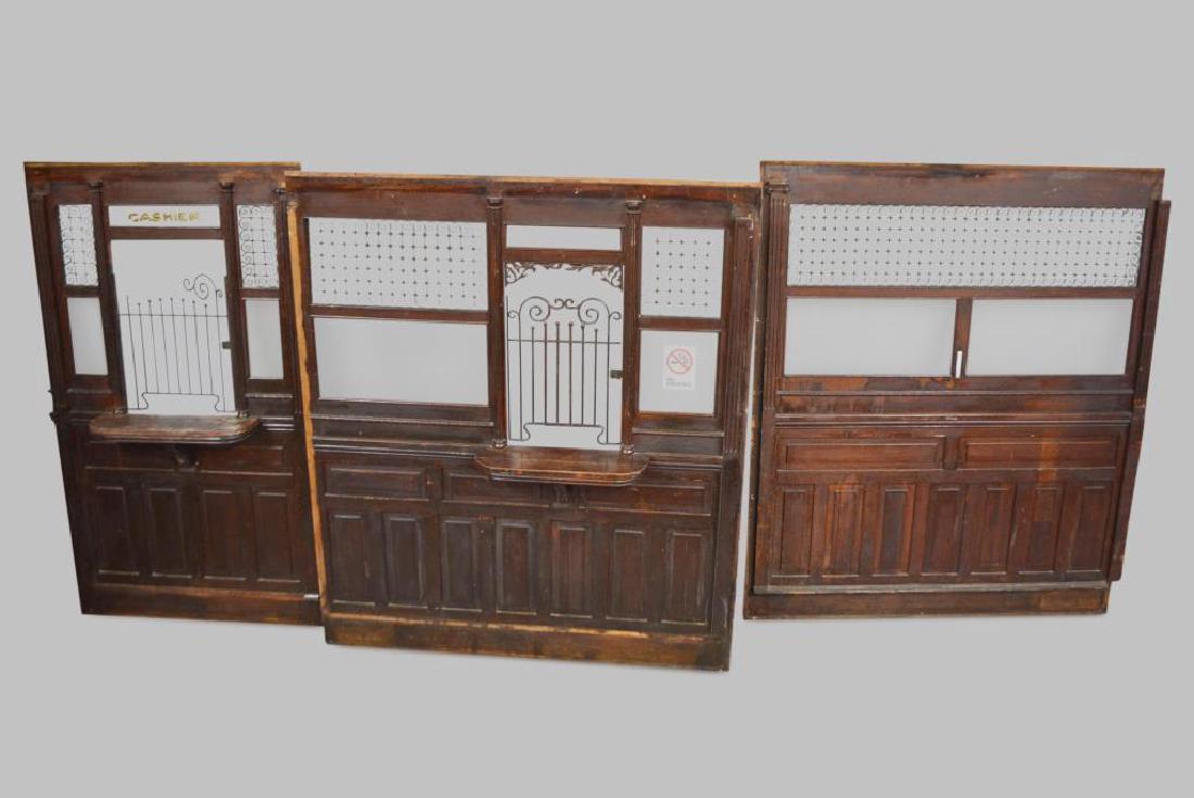 3-Piece Bank Teller Window Unit 83 1/4"H x 47 3/4"L