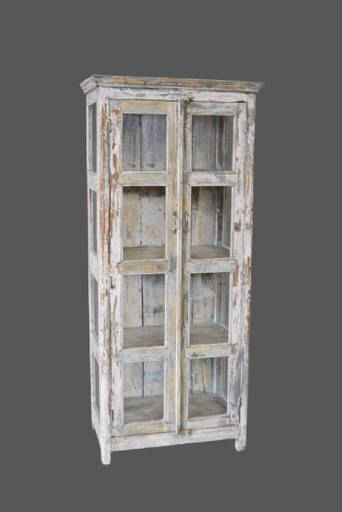 General Store Display Cabinet W/ Glass Doors 73 1/2"h,