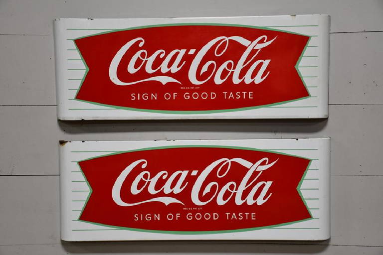 Coca-Cola Sled Sign "Sign of Good Taste" X2 16" x 43 - Aug 25, 2018 ...