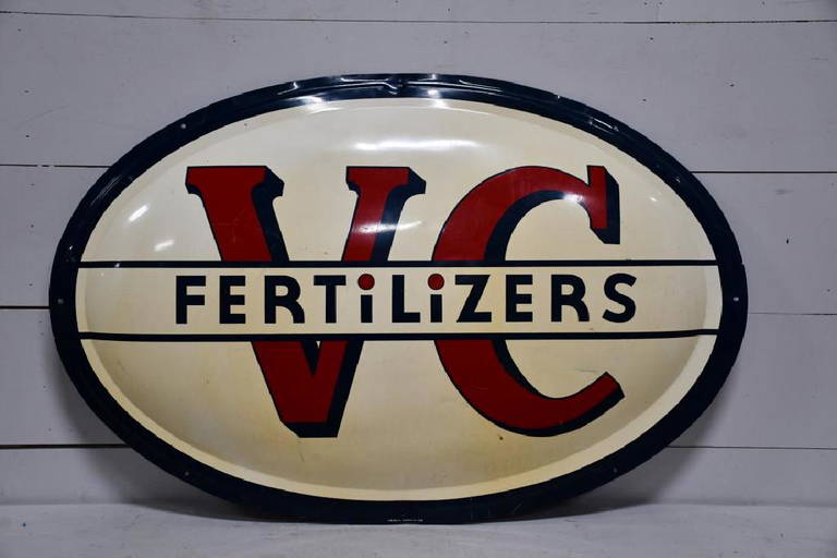 Metal Vc Fertilizer Sign 36" X 54"