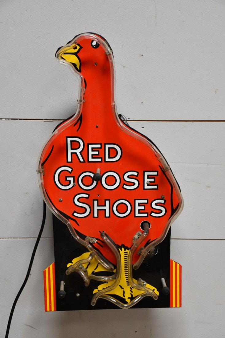 Red Goose Shoes Neon Sign *works 24" x 12" - Aug 25, 2018 | Bright Star ...