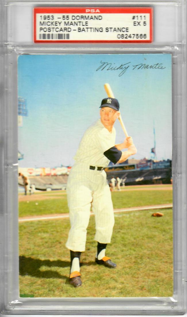 1953 Mickey Mantle Postcard