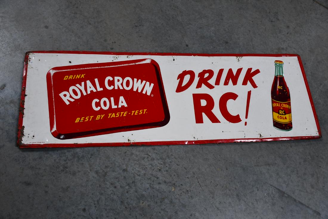 Drink RC Cola Sign - metal 18 3/4" x 54 1/4"