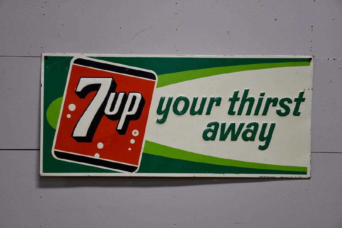 7up Sign - metal 15" x 33"