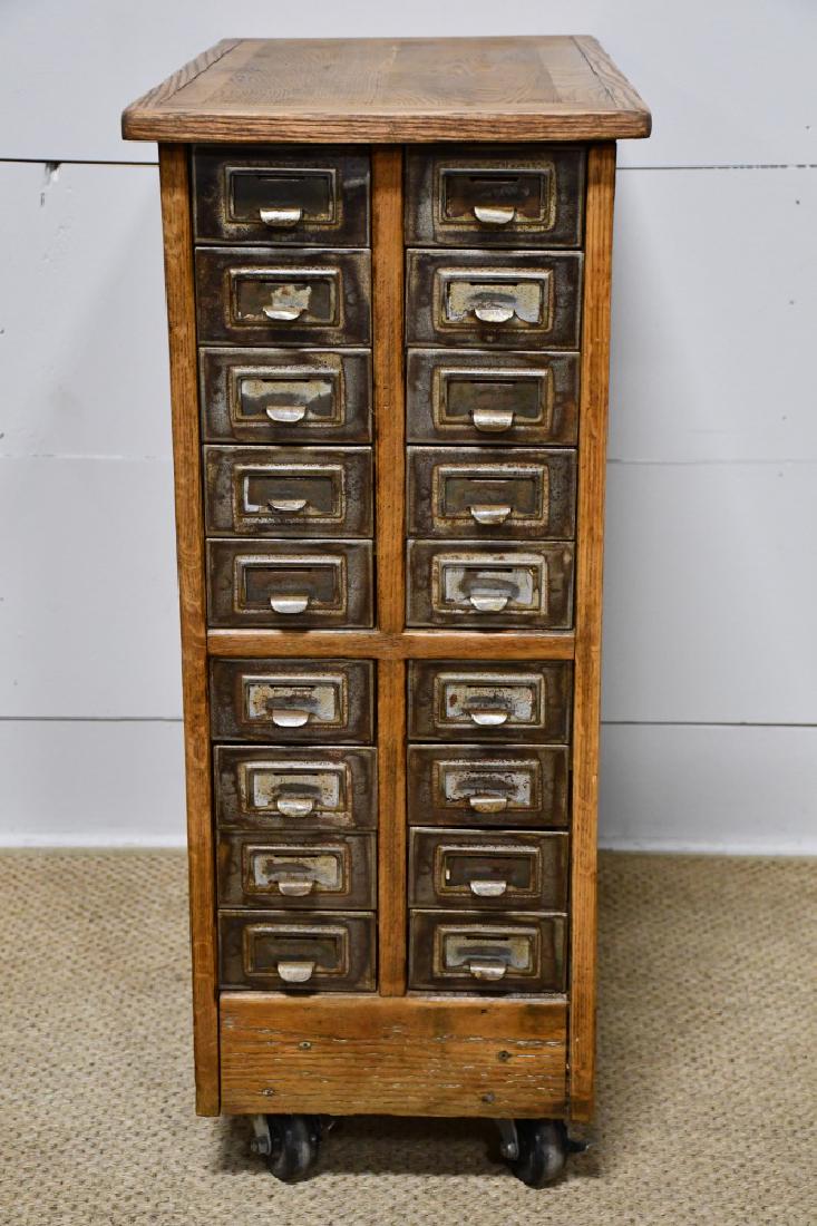 Wood & Metal Industrial Drawer Unit 33"H, 13 1/2" x