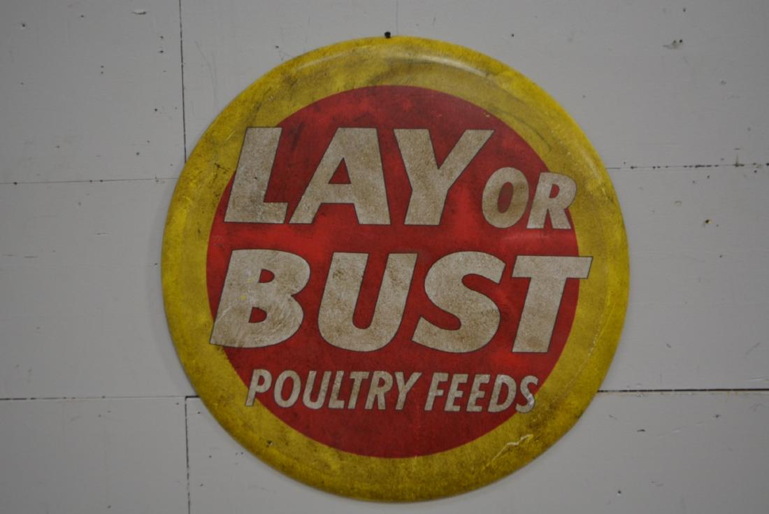 " Lay or Bust " Sign - metal 24" diam. - Jan 04, 2019 | Bright Star ...