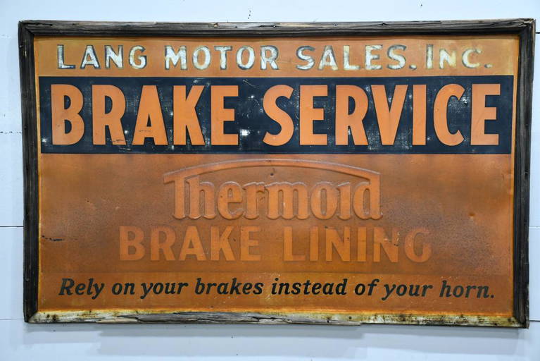 Brake Service Sign - metal 36 1/2" x 60" - May 03, 2019 | Bright Star ...