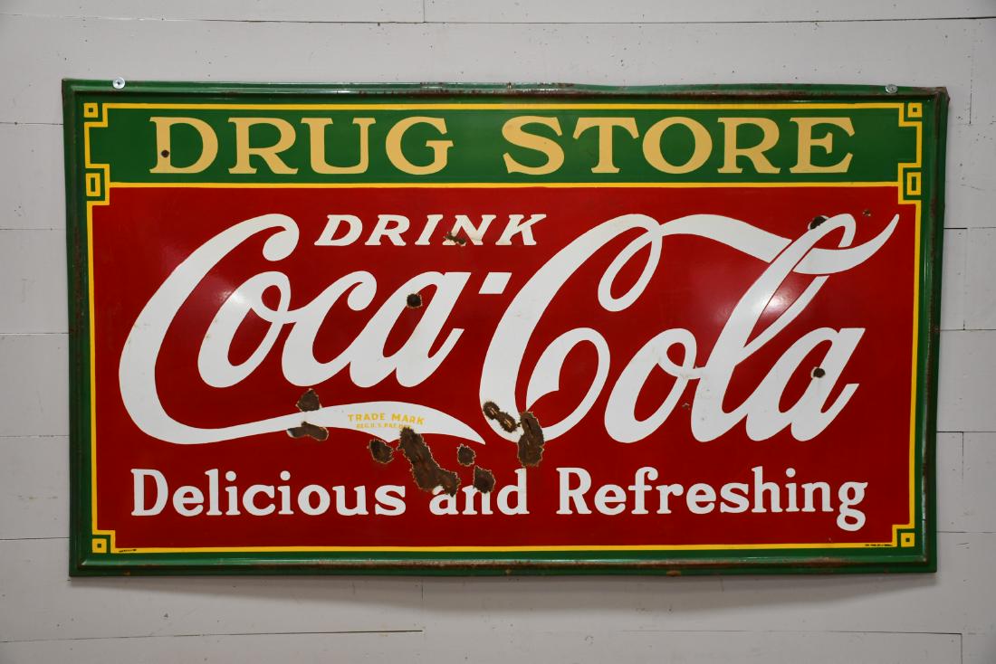 SSP Coca - Cola Drug Store Sign 54" x 96"
