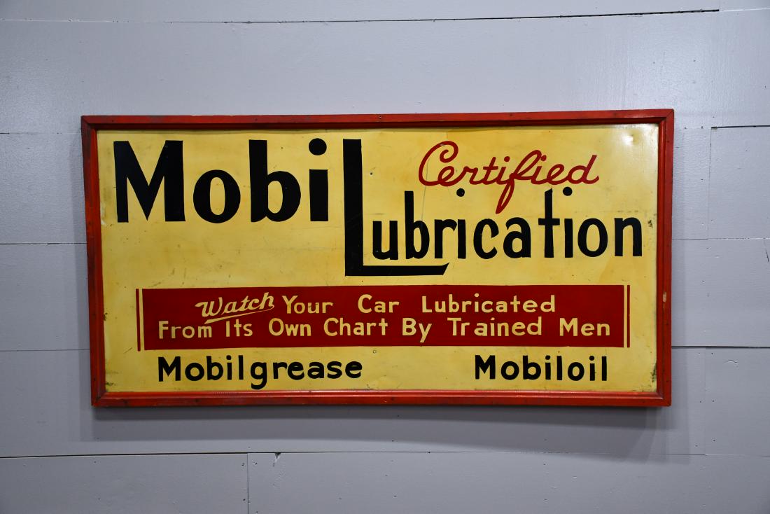 Mobil Lubrication Sign - metal 31" x 60" - Aug 24, 2019 | Bright Star ...