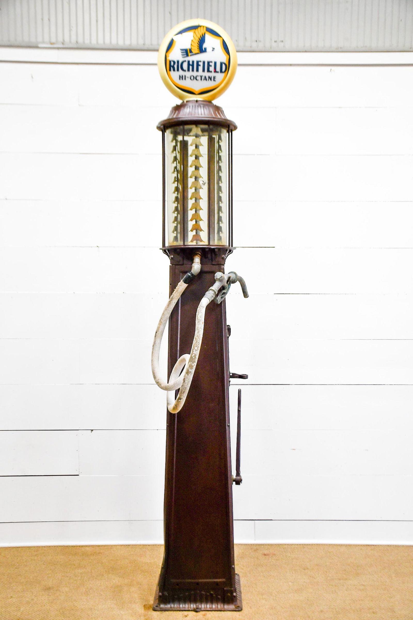 For Auction: Butler Visible Gas Pump 118"H, 18" x 18" (#0318) on Aug 29 ...