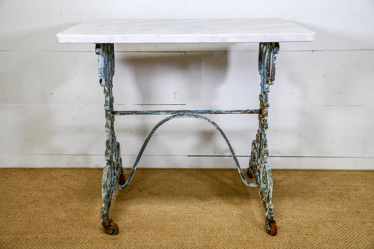 French Marble Top Pastry Table