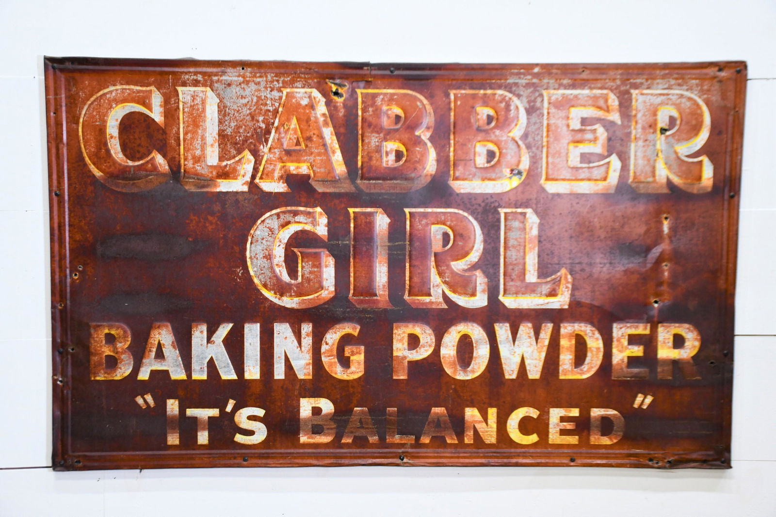 Clabber Girl Baking Powder Sign - metal 36" x 60" - Jan 09, 2021 ...