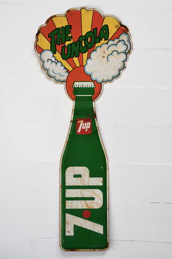 7up "the Uncola" Sign Metal 70" X 29"