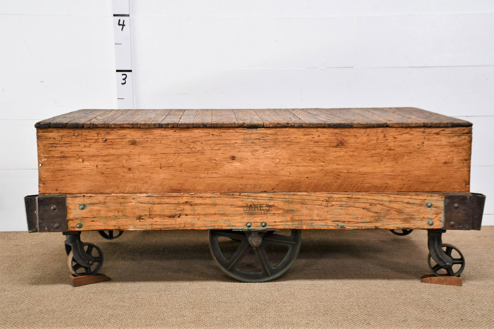 Industrial Cart Coffee Table 28"H x 75"L x 36"W - Aug 26, 2022 | Bright ...