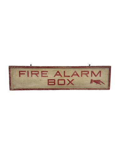 Fire Alarm Box Sign - wood / double sided 11 1/2" x 47 7/8" (#0054) on ...