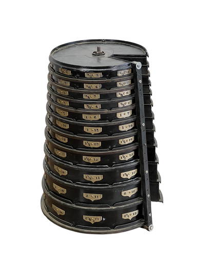 Cast Iron Pyramid Hardware Store Bolt Cabinet 26"H, 19" diam. - Jan 07 ...