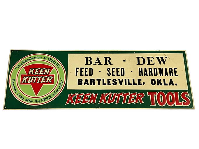 Keen Kutter Tools Sign 10" x 27" (#1052) on Jan 06, 2023 | Bright Star ...