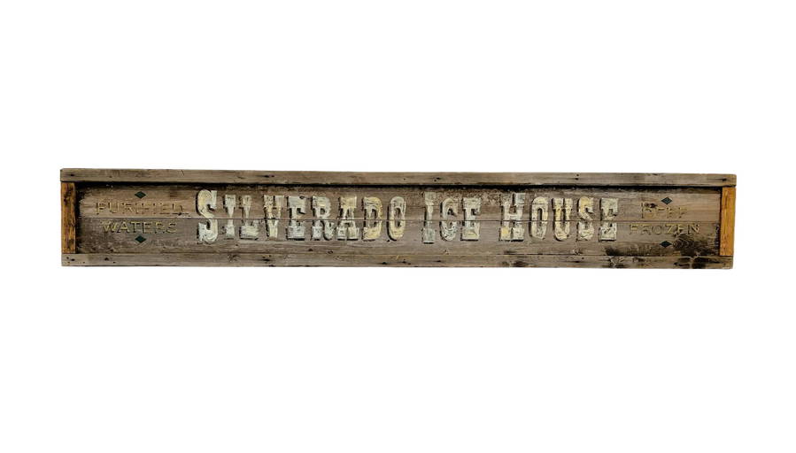 Silverado Ice House Sign - wood 17" x 120" (10 ft.) (#1305) on Jan 06 ...
