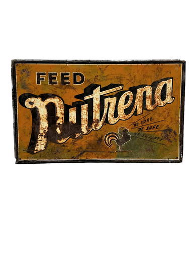 Nutrena Feed Sign - metal 37" x 61" (#1421) on Jan 06, 2023 | Bright ...