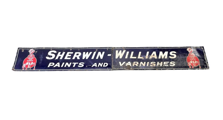 Sherwin - Williams Sign - 2pc. / porcelain 24" x 180 3/4" (15 ft. 3/4 ...