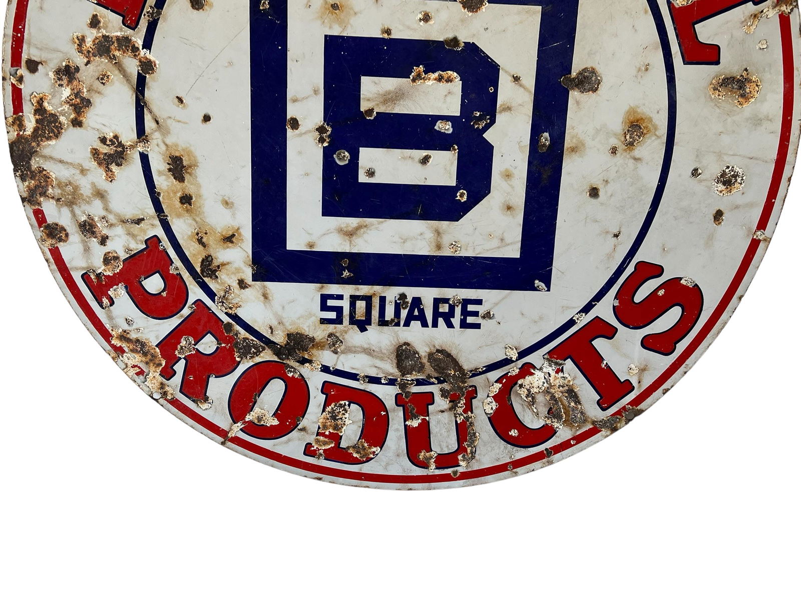 Dsp Barnsdall Products Sign 47 1/2" Diam.