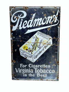 Piedmont Cigarettes Porcelain Sign