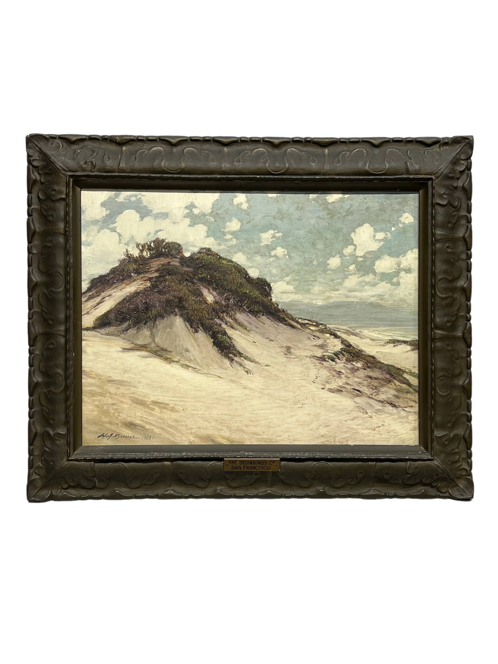 O / C - Sand Dune Artist - H.j. Breuer / 1909 / Frame - 27 5/8" X 33 3/ ...