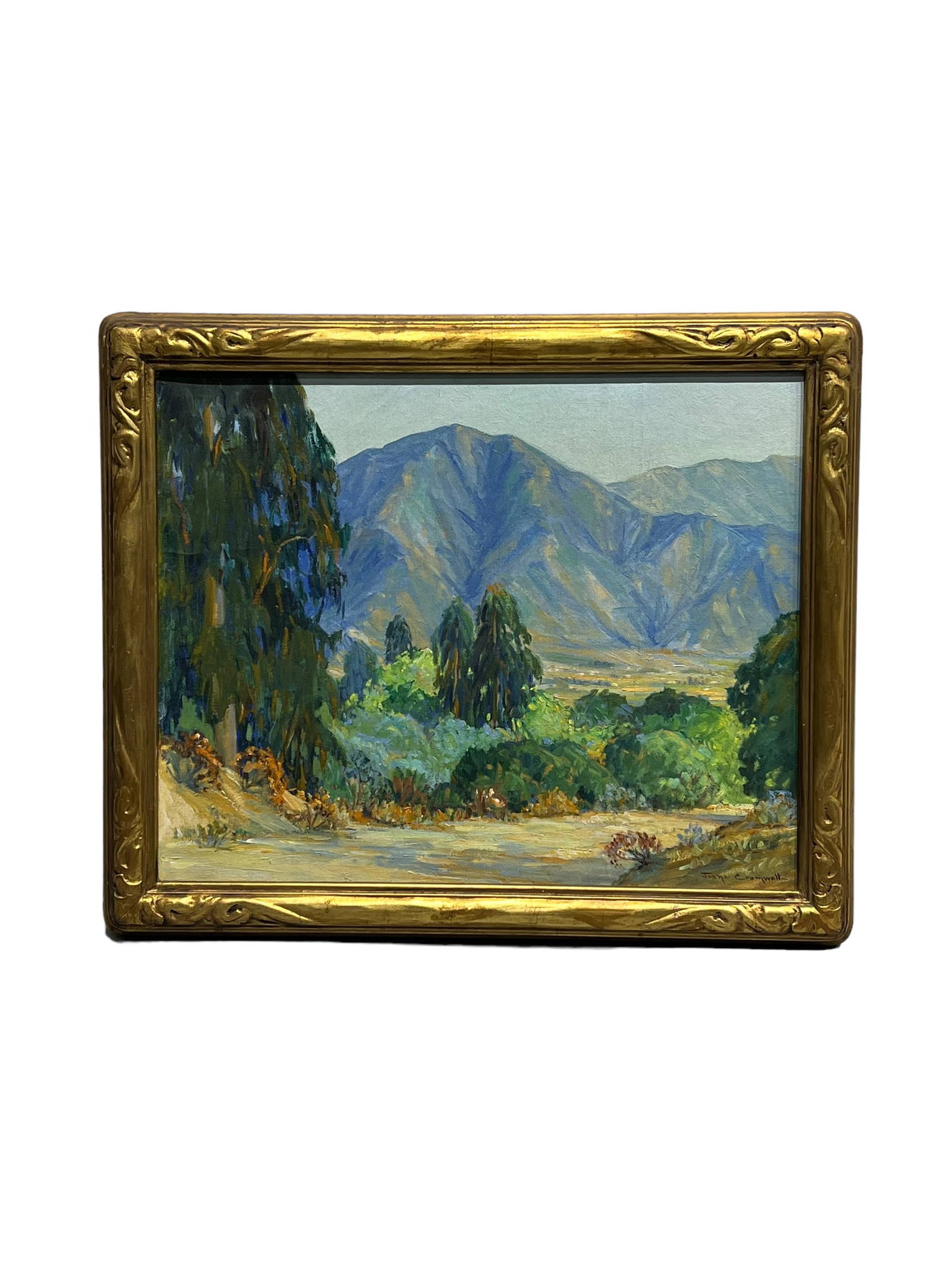 O / C - Mountain / Trees Landscape Artist - Joane Cromwell / Frame - 19 ...
