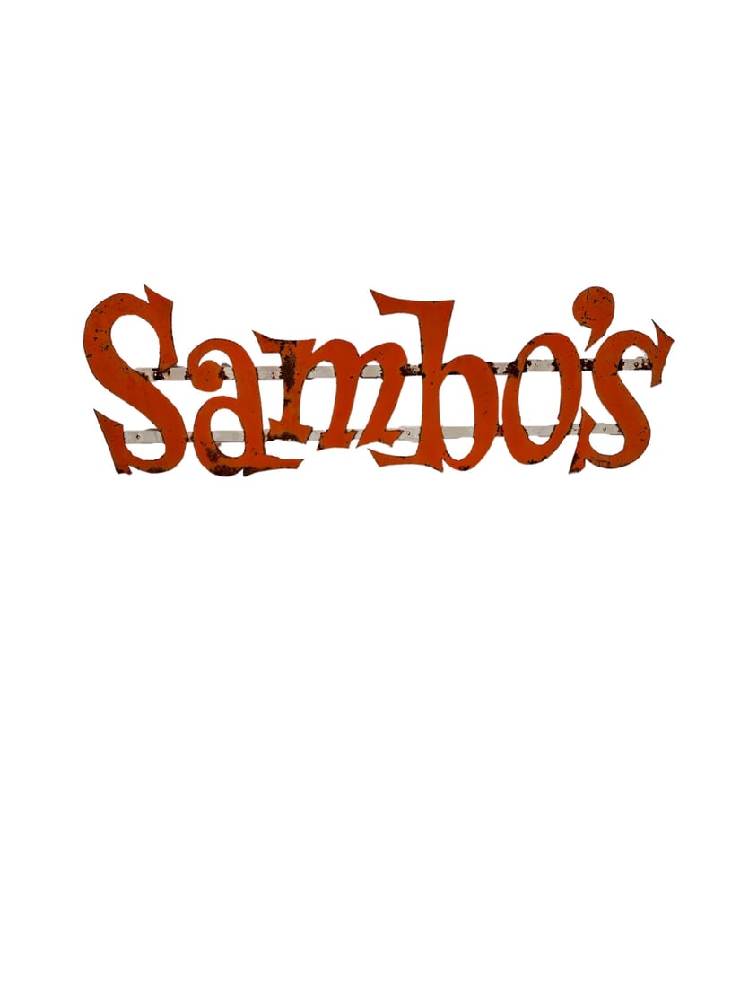 Sambo's Metal Sign 33 1/4"h, 96"l Auction