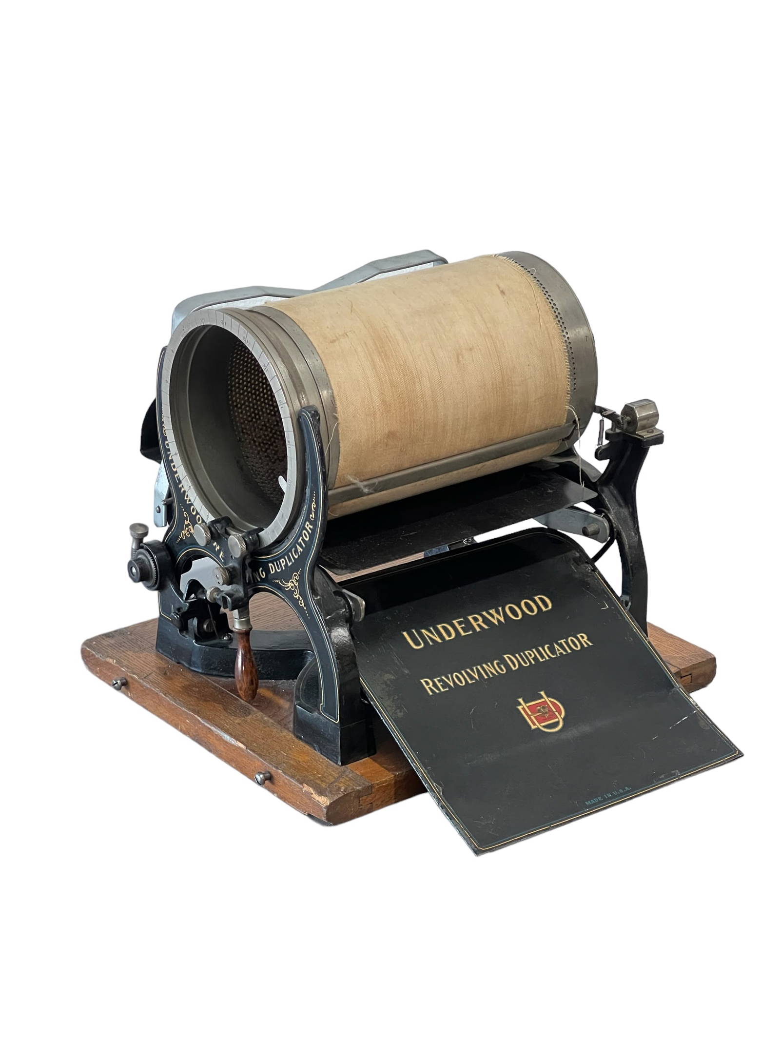 Underwood Revolving Duplicator 12"h, 14"l, 12 1/2"w Auction