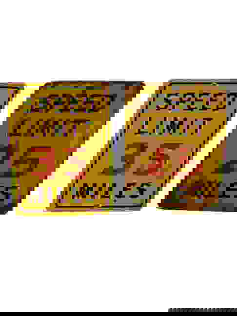 2pc. Lot Of Early Painted Speed Limit Signs 24"h X 18"l Ea. Auction