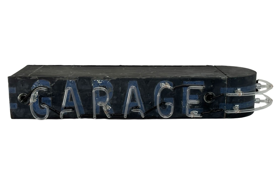 Neon Bull Nose "garage" Can Sign - Working Double Sided / Neon On One ...