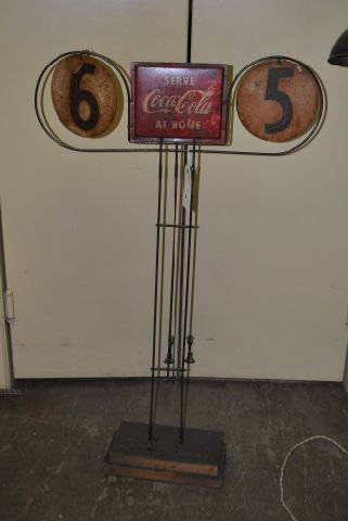 Coke Sign On Stand