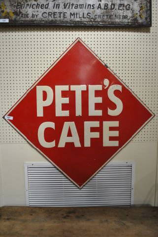 Pete's Cafe Sign