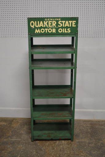 Quaker State Motor Oil Display Rack H 59 1/2", L 21",