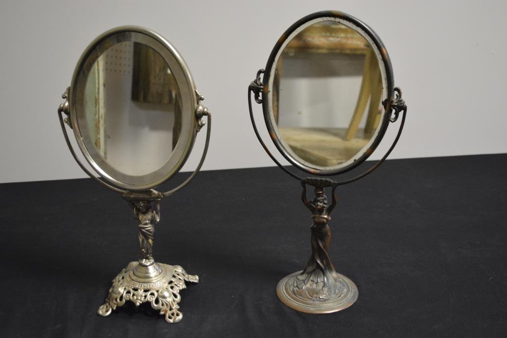 Department Store Counter Mirror X 2 18 1/2"h, 9 3/4"l