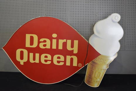 Lighted Dairy Queen Clock