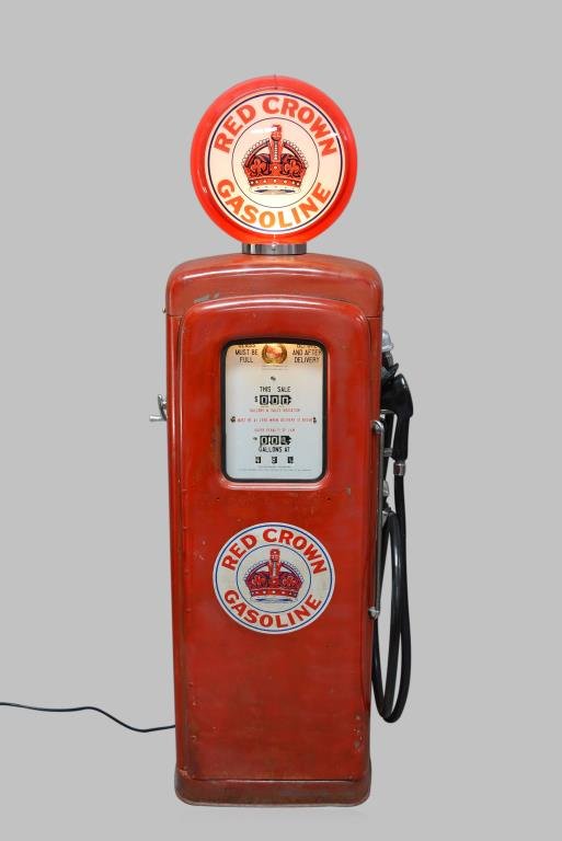 Lighted Red Crown Gas Pump 74 1/4"H, 27" x 16 1/2" - Apr 23, 2016 ...